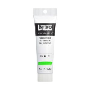 สีอะคริลิค Liquitex รุ่นโปรเฮฟวี่บอดี้ 59มล. S2 #985 FLUORESCENT GREEN ROW